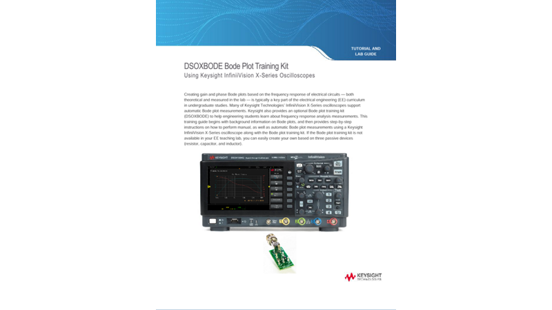 DSOXBODE Bode Plot Training Kit | Keysight